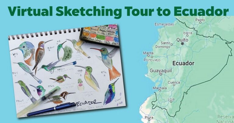 Virtual Sketching Tour of Ecuador - Christine Elder